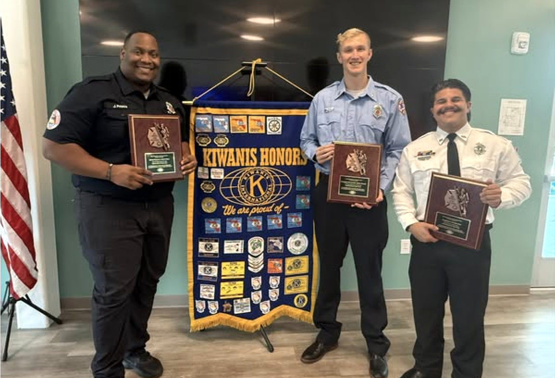 Fire chiefs present awards at Flagler Palm Coast Kiwanis Firefighter Recognition Luncheon ...