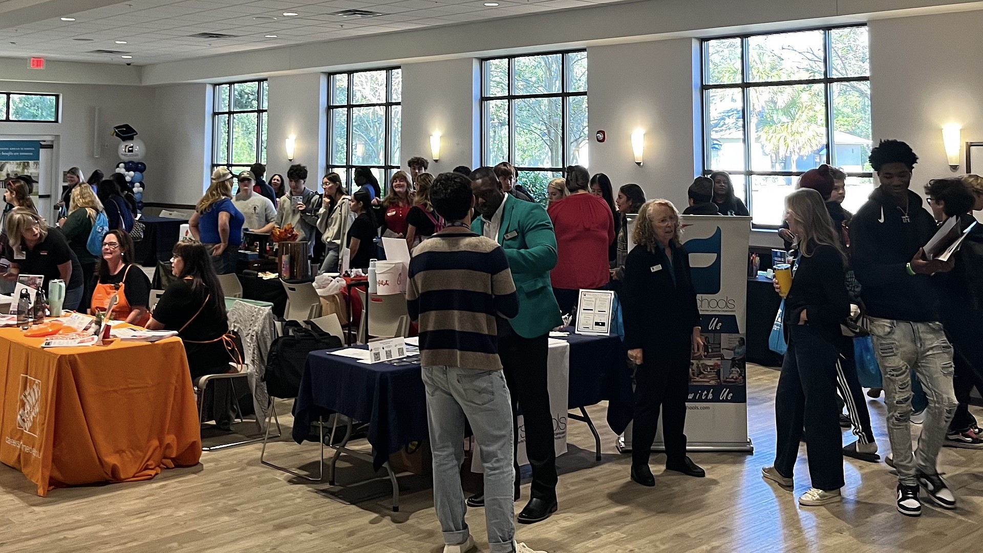 Students engage with businesses, colleges and government agencies at ...