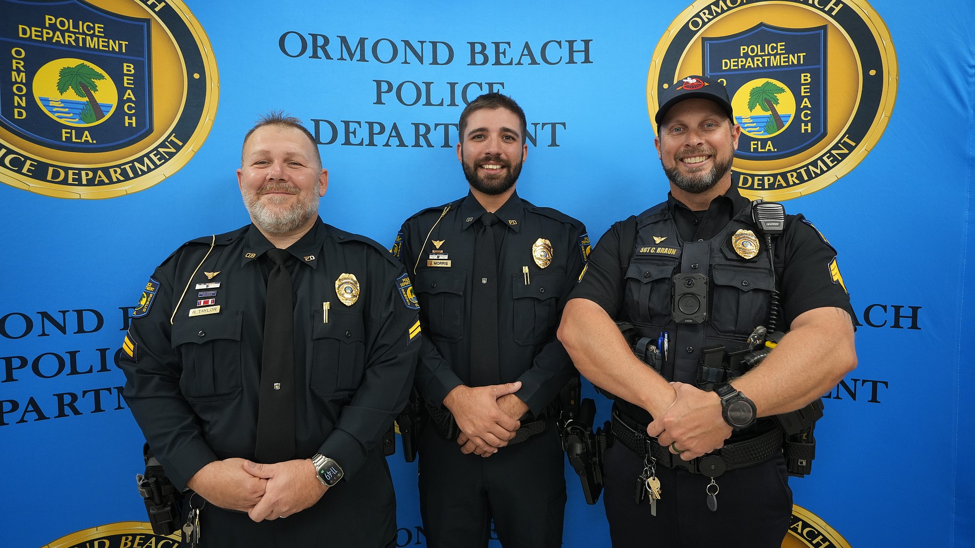 Ormond Beach Police promotes three officers, honors founding members of ...