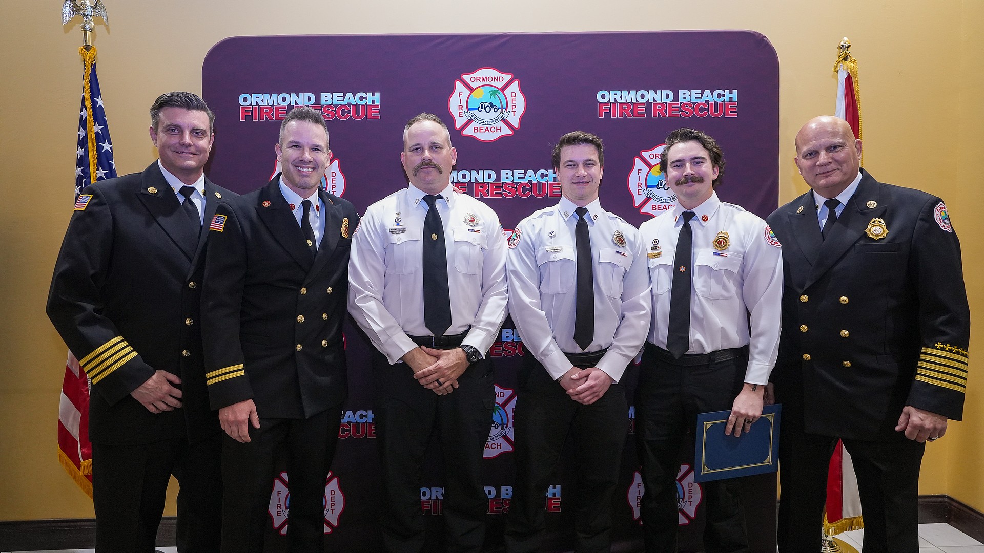 Ormond Beach Fire Department honors Marc Pinkman as Firefighter of the ...