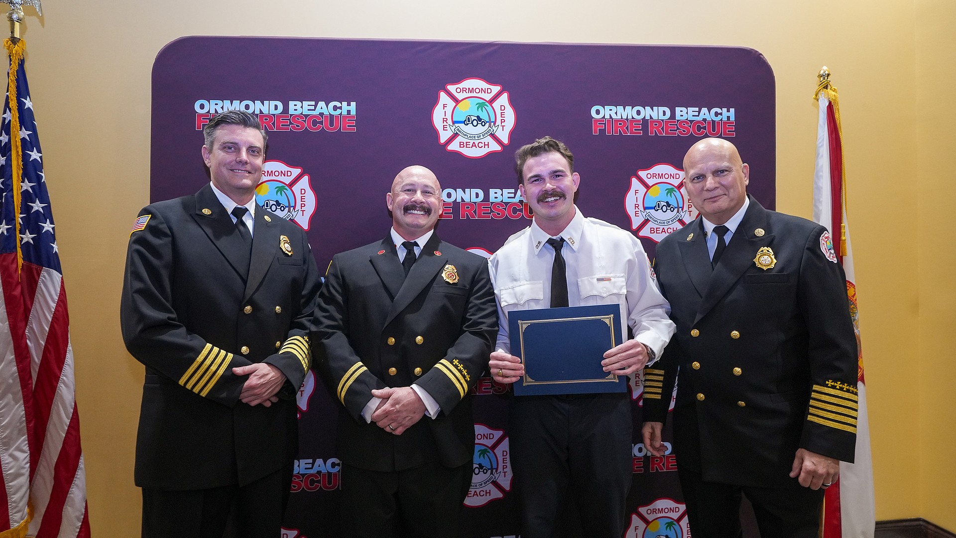 Ormond Beach Fire Department honors Marc Pinkman as Firefighter of the ...