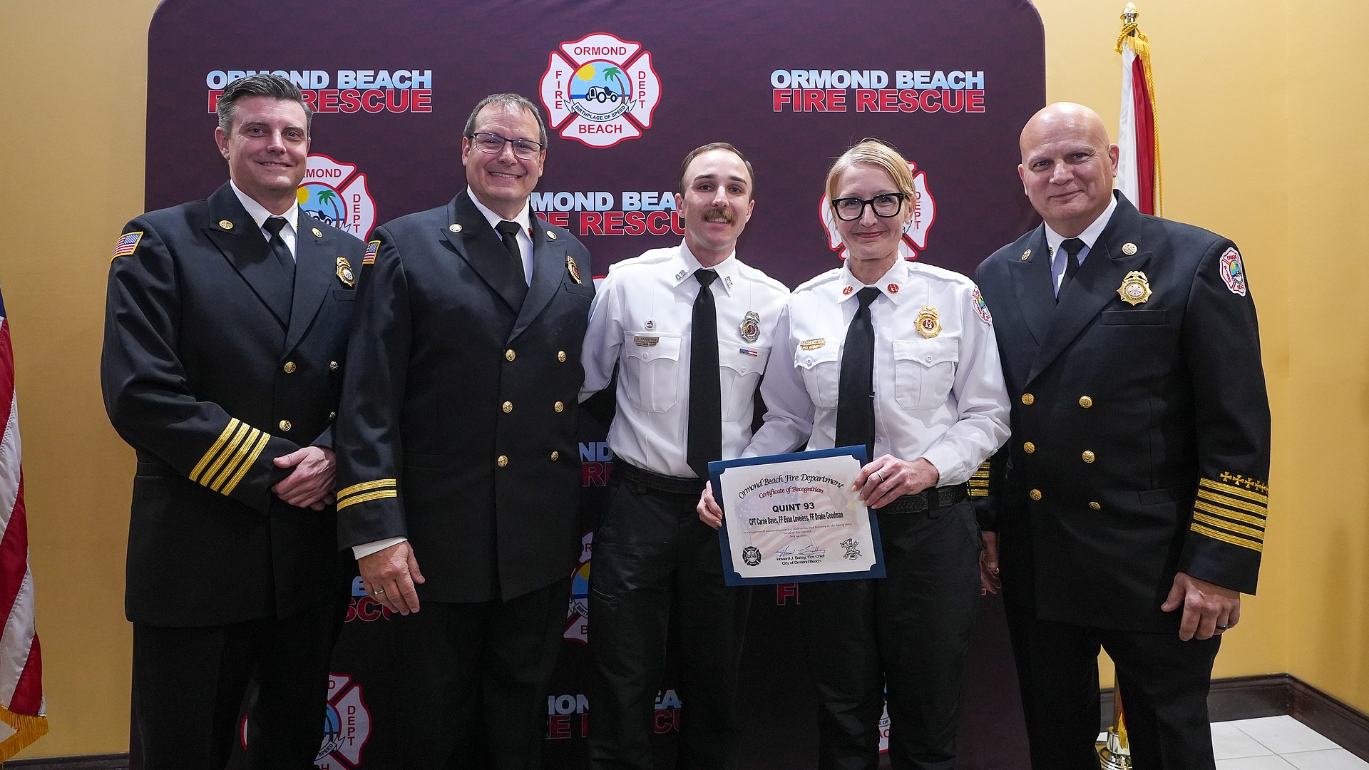Ormond Beach Fire Department honors Marc Pinkman as Firefighter of the ...