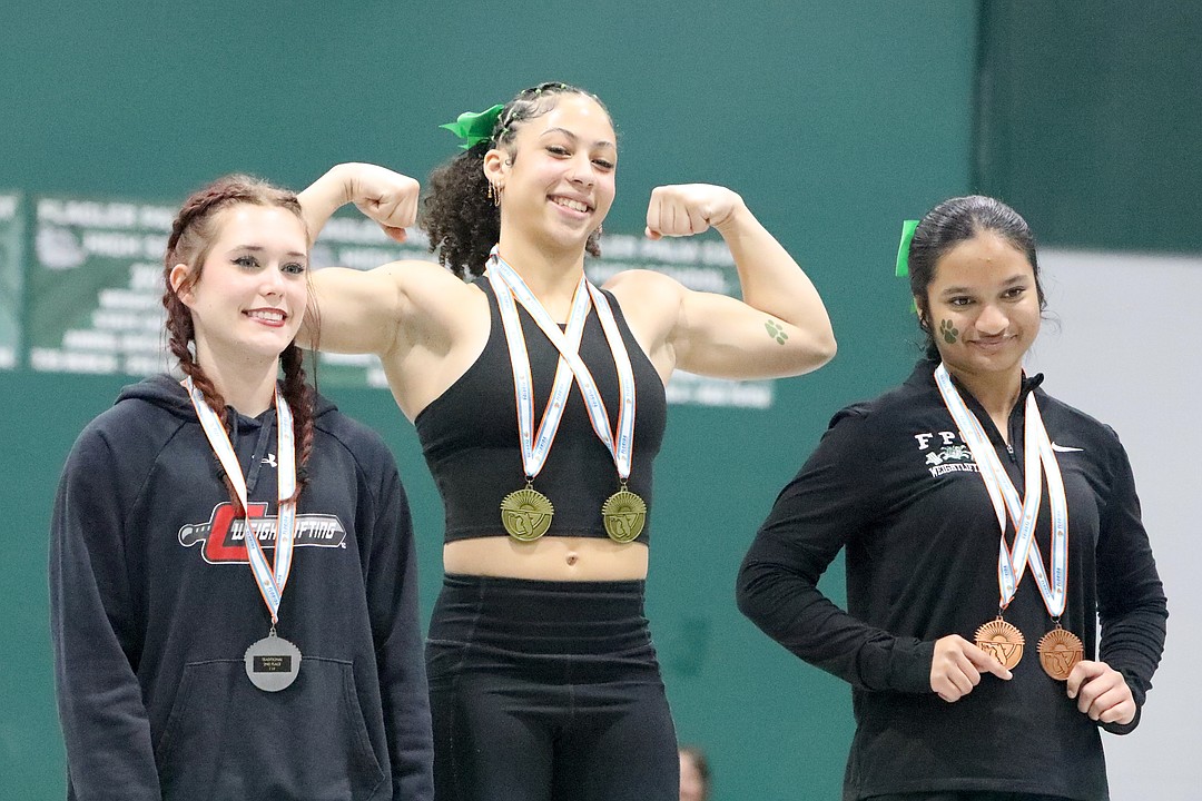 Two state weightlifting championships, with possible records along the ...